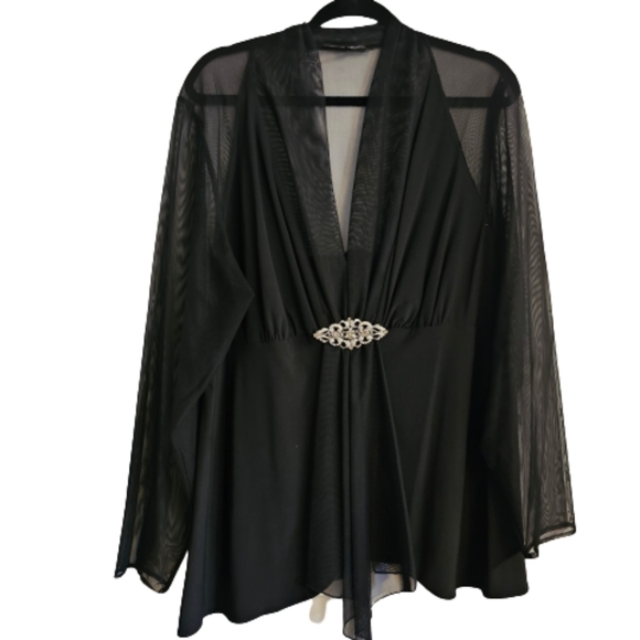 Onyx Nite | Tops | Onyx Nite Black Dressy Top | Poshmark